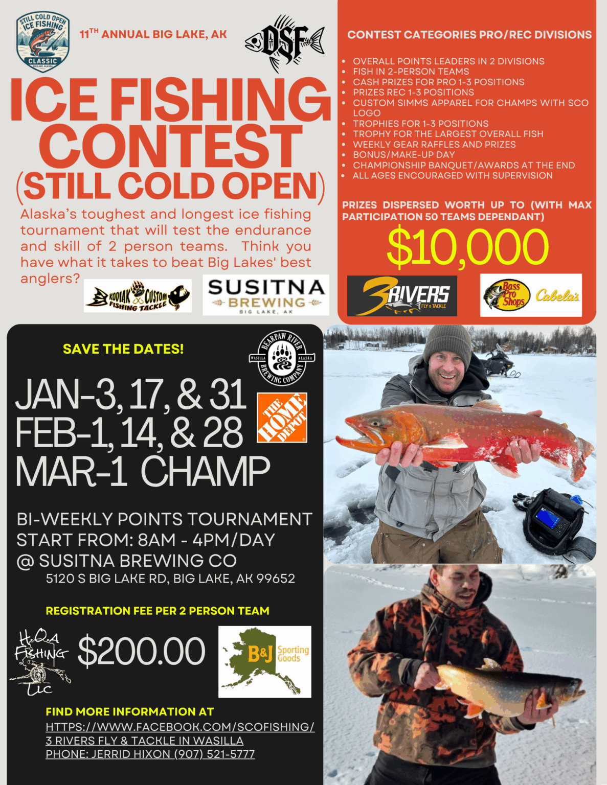 Still Cold Open Ice Fishing Tournament Coming Back Soon To Alaska's Big ...